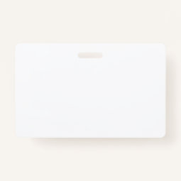 Clean White Employee ID Add Your Logo Badge | Zazzle