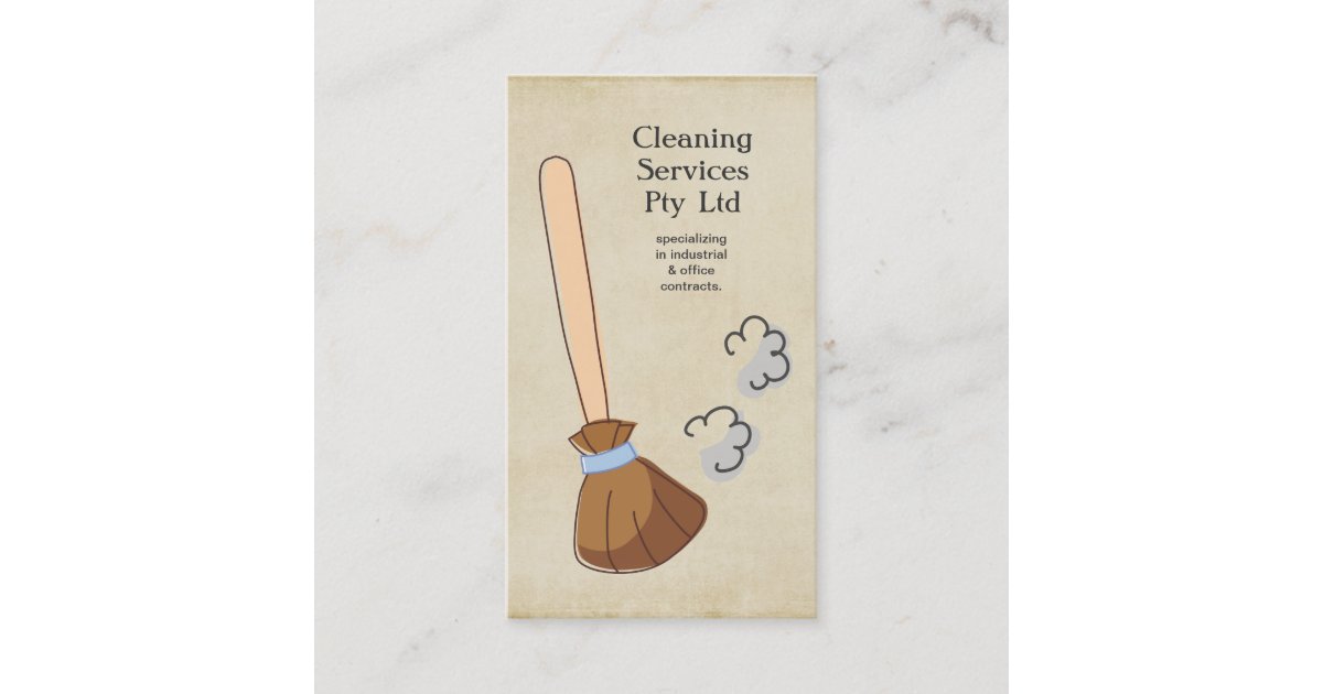 Cleaner Cleaning Service Business Profile Card | Zazzle