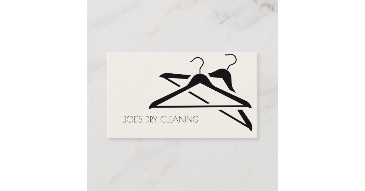 Cleaners Dry Cleaning Business Card Template | Zazzle
