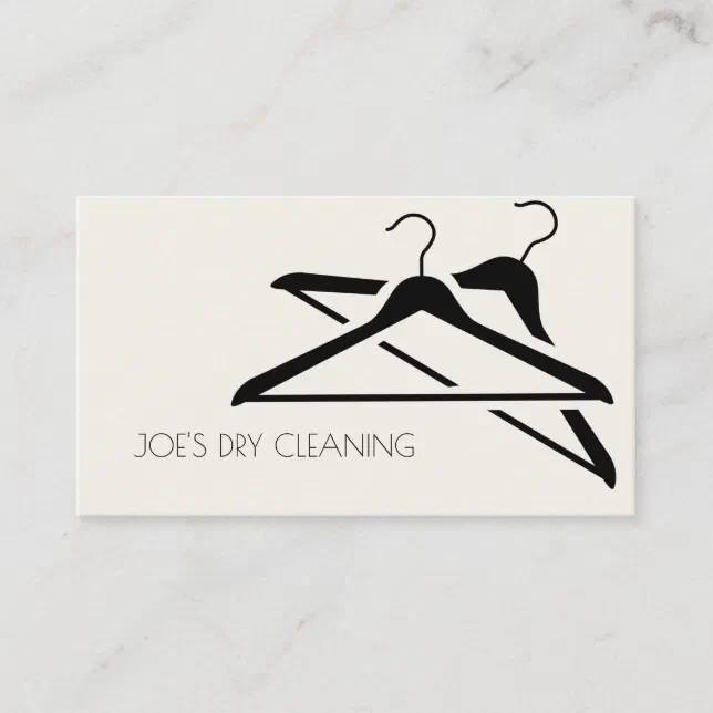 Cleaners Dry Cleaning Business Card Template | Zazzle