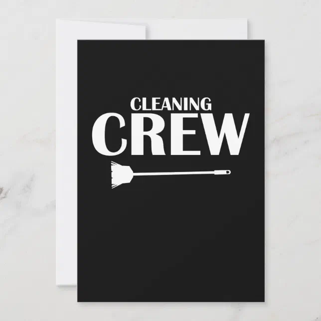 Cleaning Crew Housekeeper Housekeeping Cleaner Gra Thank You Card | Zazzle
