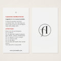 Cleaning Instructions Product Care Hang Tag Card | Zazzle
