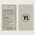 Cleaning Instructions Product Care Hang Tag Card | Zazzle