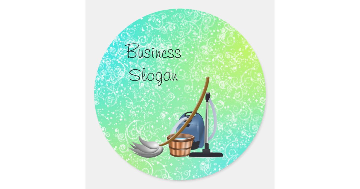 Cleaning Maid Service Classic Round Sticker | Zazzle