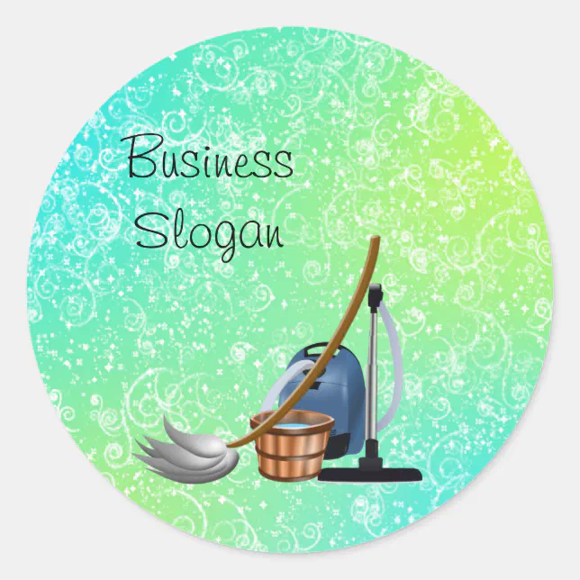 Cleaning Maid Service Classic Round Sticker | Zazzle