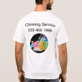 Cleaning Service Business Logo Work Shirts | Zazzle