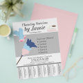 Cleaning Service Business Tear Off Strips B Flyer | Zazzle
