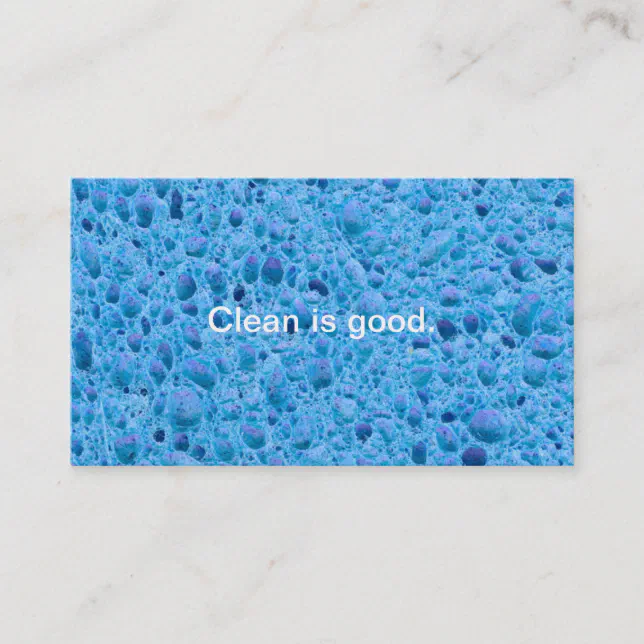Cleaning service house cleaners maids fun sponge business card | Zazzle
