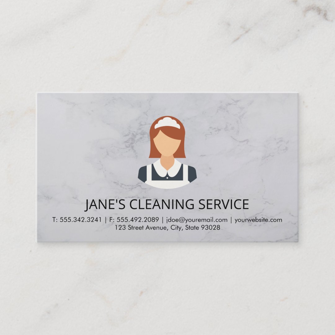 Cleaning Service | Maid Service Business Card | Zazzle