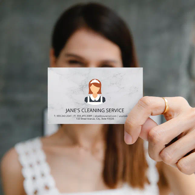 Cleaning Service | Maid Service Business Card | Zazzle