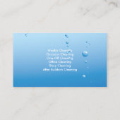 Cleaning Service Professional Blue Water Bubbles Business Card | Zazzle