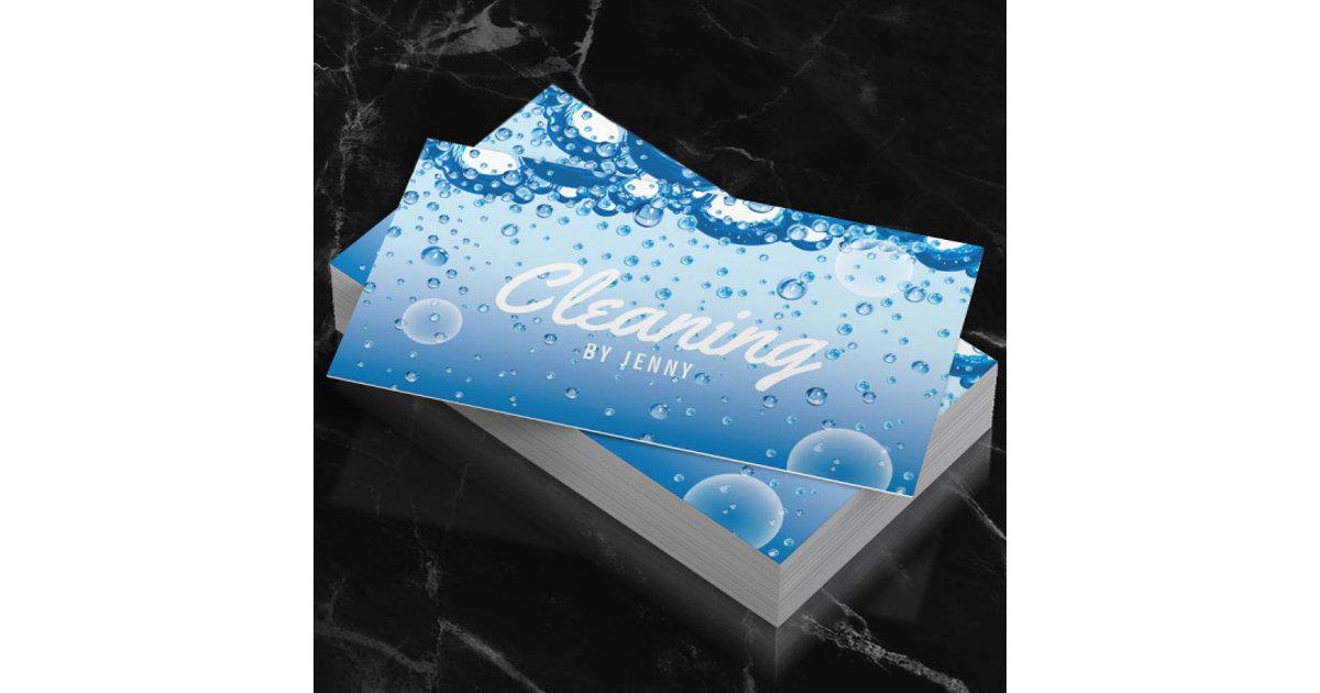 Cleaning Service Professional Housekeeper Business Card | Zazzle