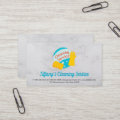 Cleaning Service | Sponge and Glove Business Card | Zazzle