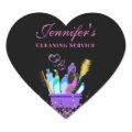 Cleaning Service Supplies Sparkle Classic Round Sticker | Zazzle