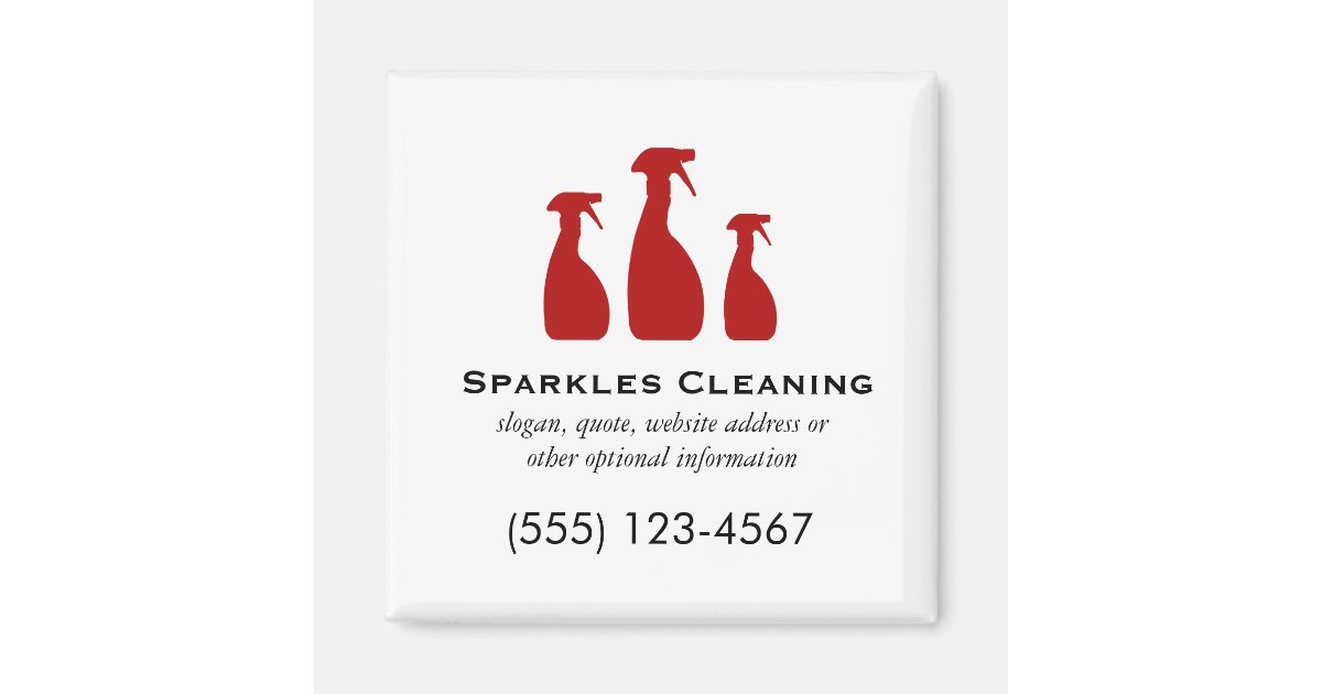 Cleaning Services Magnet | Zazzle