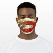 Cleaning Services Maid House Keeping Gold Glitter Adult Cloth Face Mask ...