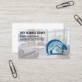 Cleaning Services | Modern House Clean Logo Business Card | Zazzle