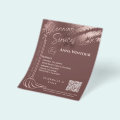 Cleaning Services Rose Gold Scan To Connect Flyer | Zazzle