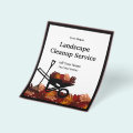 Cleanup Autumn Leave Raking Service Event Flyer | Zazzle