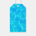 Clear Blue Pool Water Photo Gift Tags | Zazzle