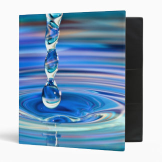 Water Drop 3 Ring Binders | Zazzle