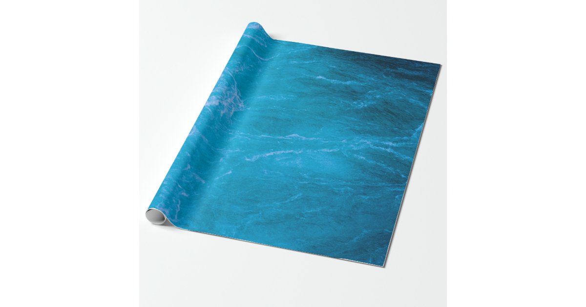 Clear blue water wrapping paper | Zazzle