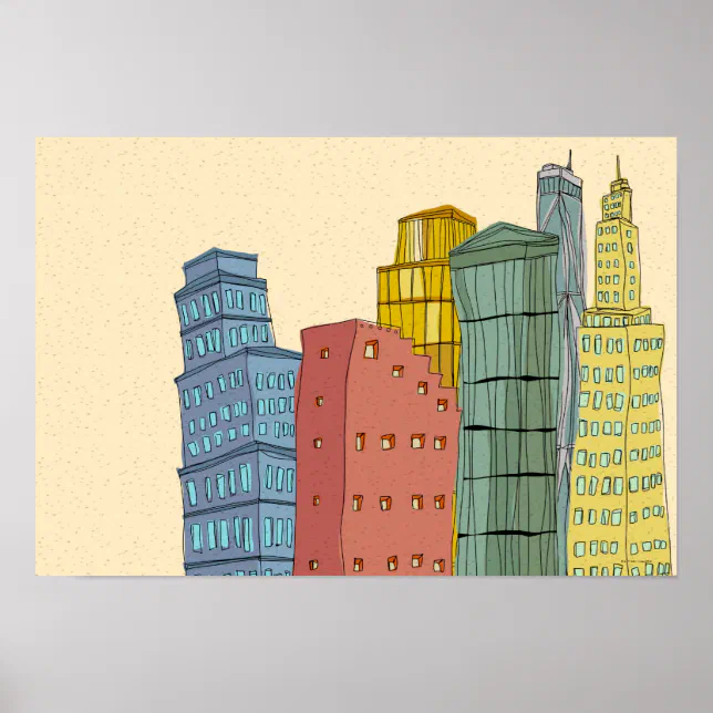 Clear Buildings Poster | Zazzle