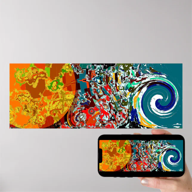 Clear Confusion - Abstract Poster | Zazzle