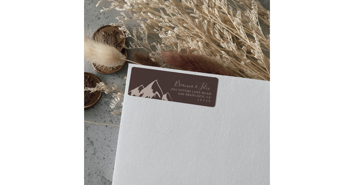 Clear Mountain Country Return Address Label | Zazzle