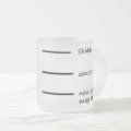 clear shhhh mug | Zazzle