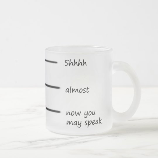 clear shhhh mug | Zazzle.com