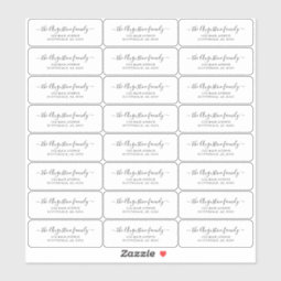 Clear Transparent Return Address Labels | Zazzle