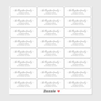 Clear Transparent Return Address Labels | Zazzle