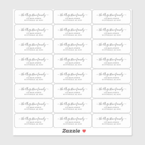 Clear Transparent Return Address Labels | Zazzle