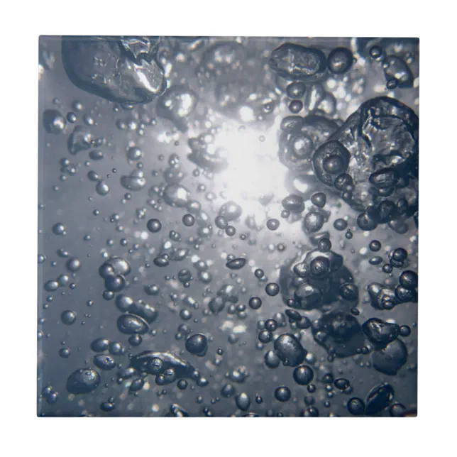 Clear Water Bubbles Tile | Zazzle
