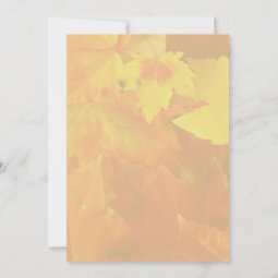 Clearly Fall Border 5x7 Wedding Invitations | Zazzle