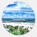 Clearwater Beach, Florida, Classic Round Sticker | Zazzle