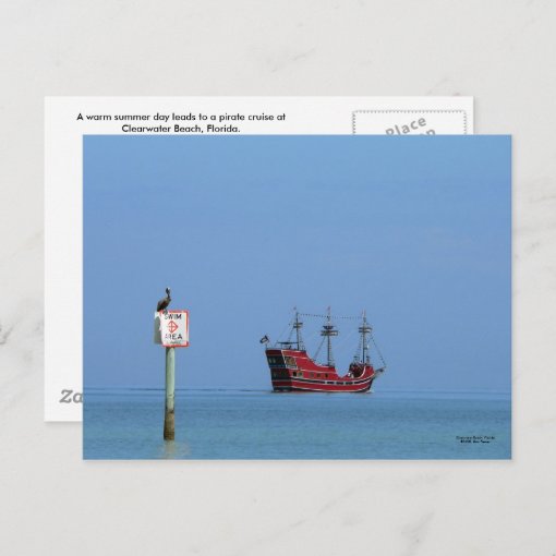 Clearwater Beach Pirate Cruise Postcard | Zazzle