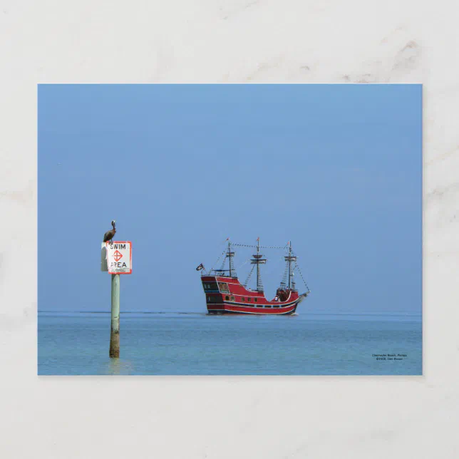 Clearwater Beach Pirate Cruise Postcard | Zazzle