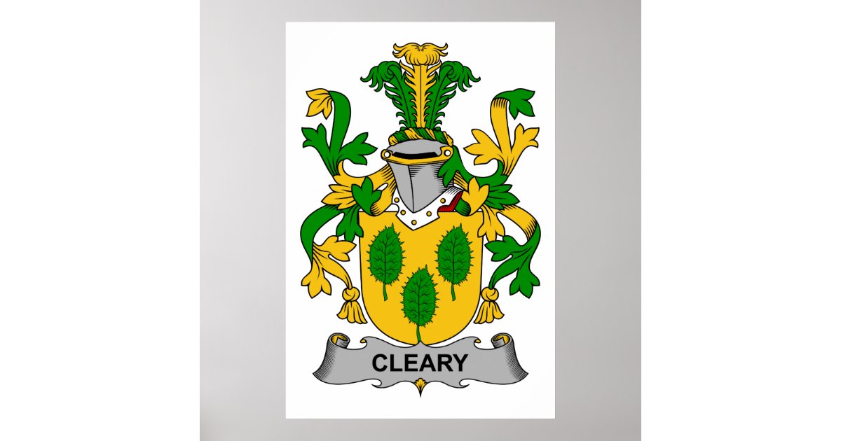 Cleary Family Crest Poster | Zazzle
