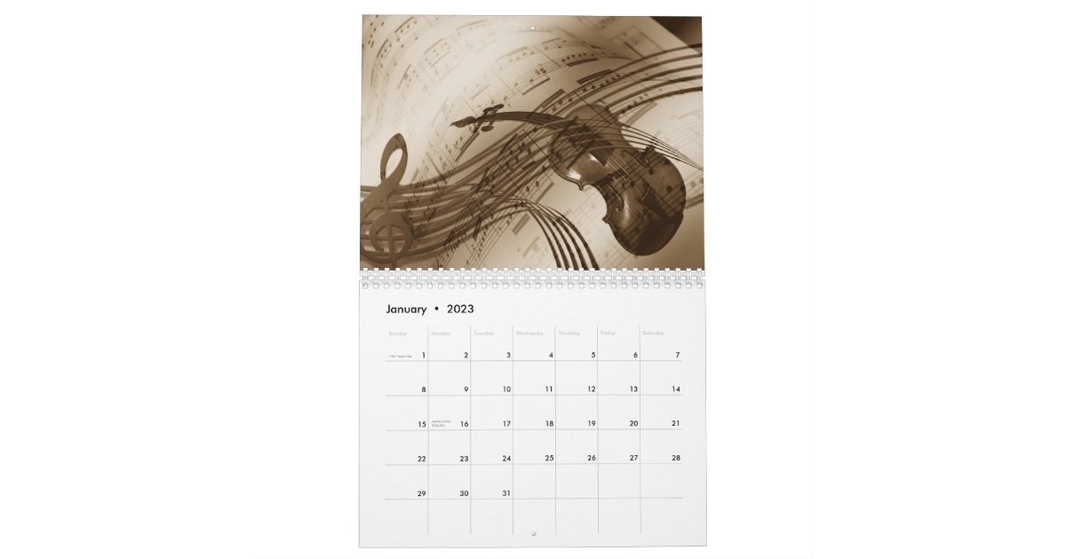 Cleft Note Calendar | Zazzle
