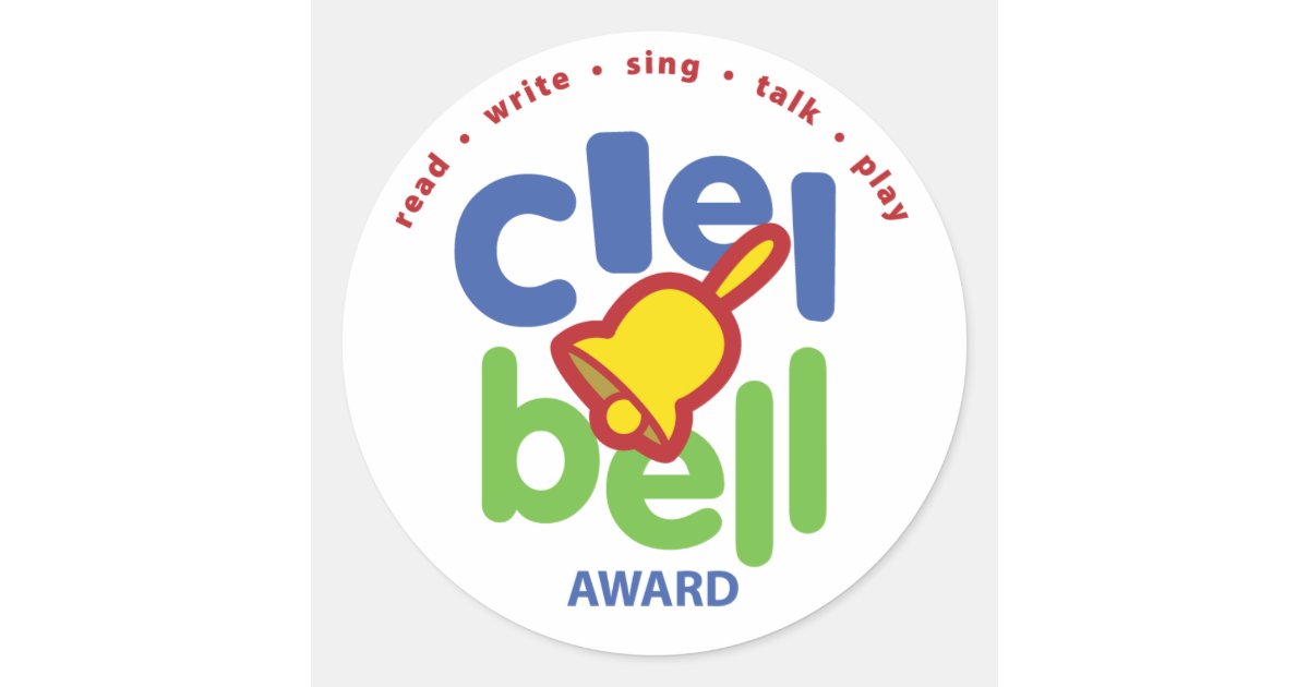 CLEL Bell Award Stickers | Zazzle