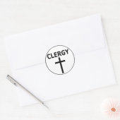 Clergy Emblem for Pastors, Reverends & Ministers Classic Round Sticker ...