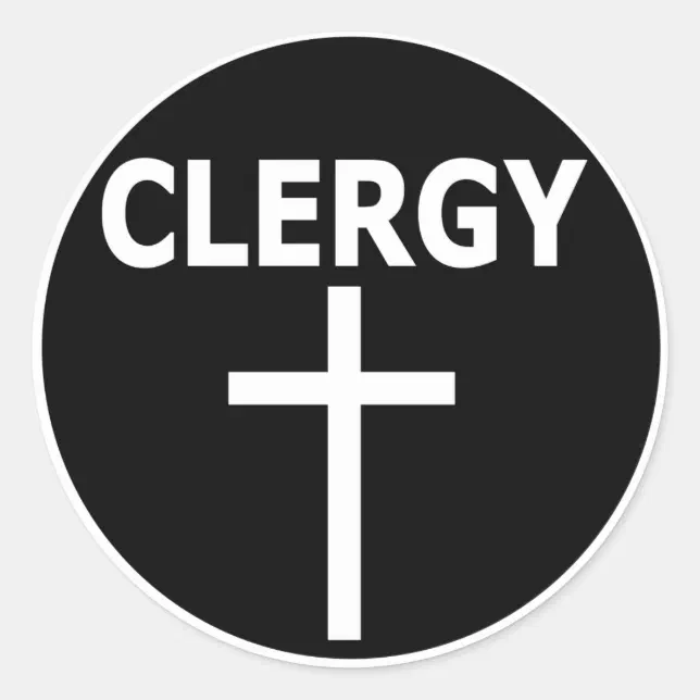 Clergy Window Sticker | Zazzle