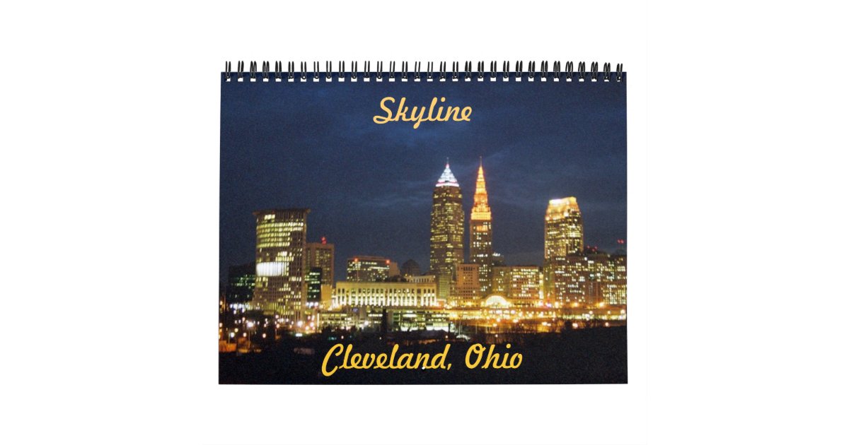 Cleveland City Views Calendar | Zazzle