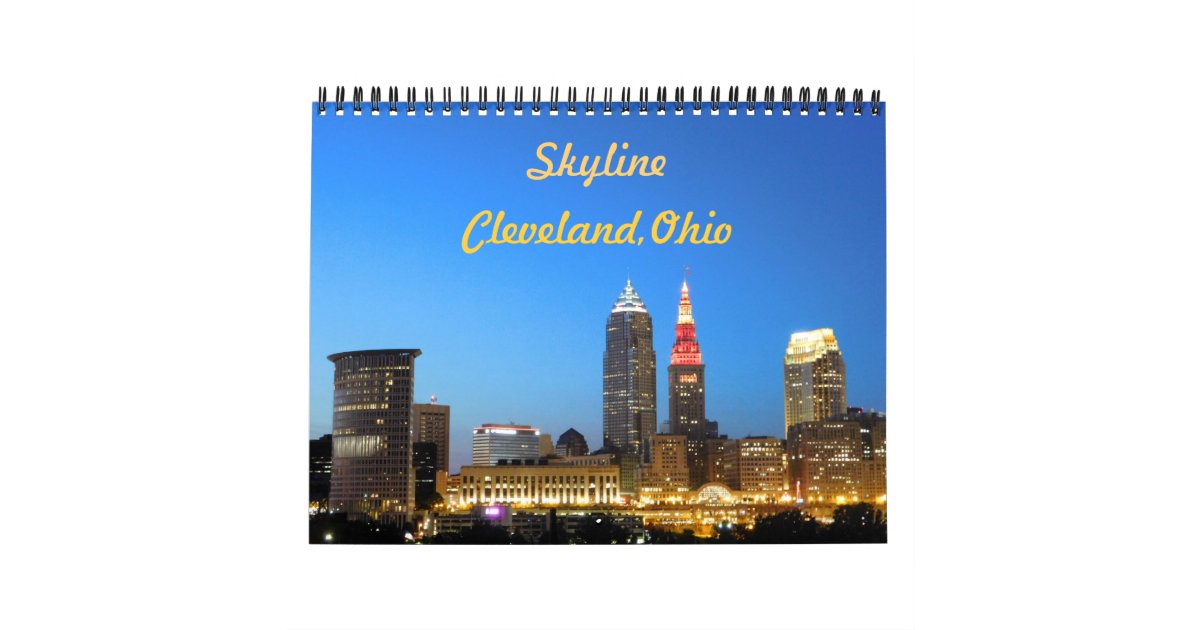 Cleveland Ohio City Skyline Calendar | Zazzle