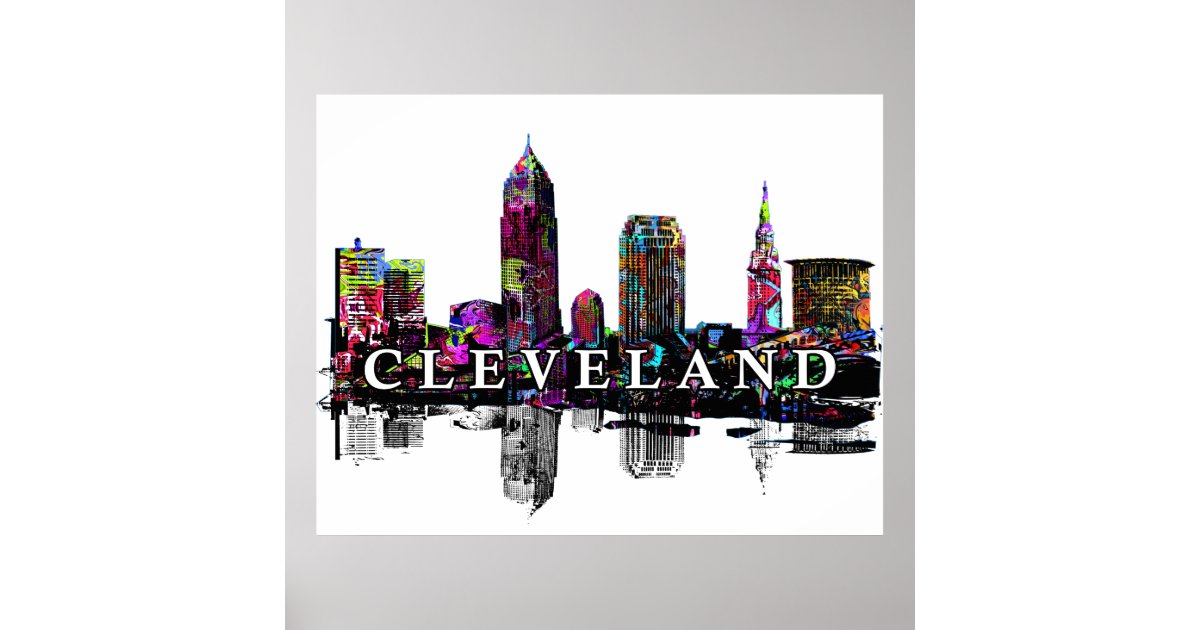 Cleveland, Ohio in graffiti Poster | Zazzle.com