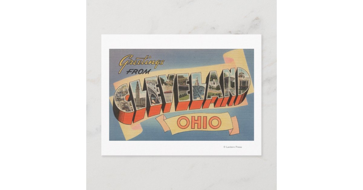 Cleveland, Ohio - Large Letter Scenes Postcard | Zazzle