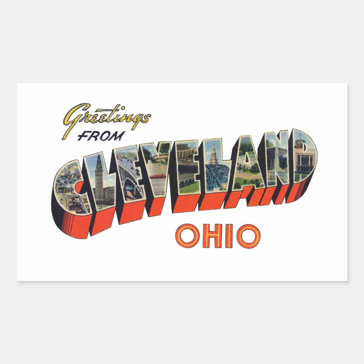 Cleveland Ohio Rectangular Sticker | Zazzle