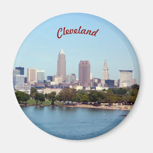 Cleveland, Ohio Round Magnet | Zazzle